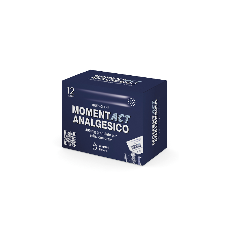 MOMENTACT ANALGESICO 12 BUSTINE 400 MG IBUPROFENE * DOLORE FEBBRE ...